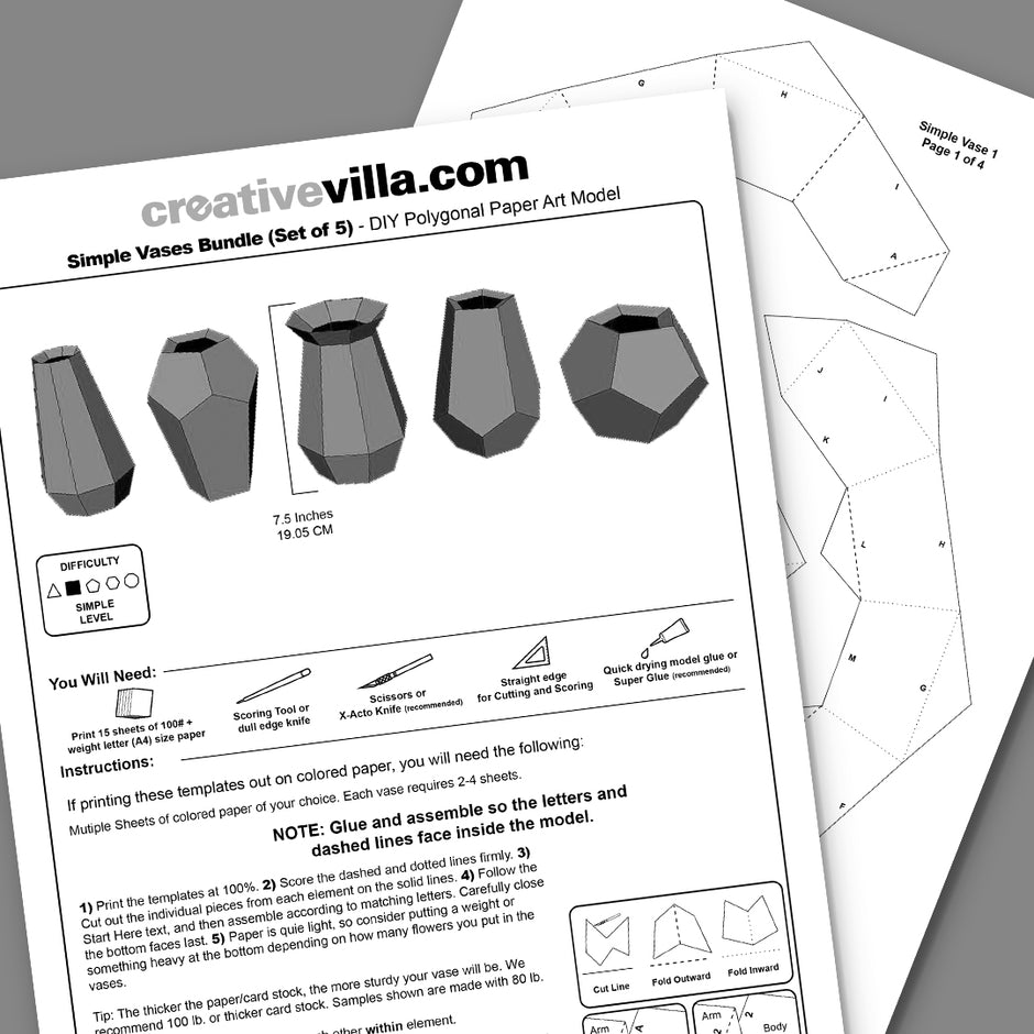 Creativevilla Paper Model Templates – Creativevilla.com